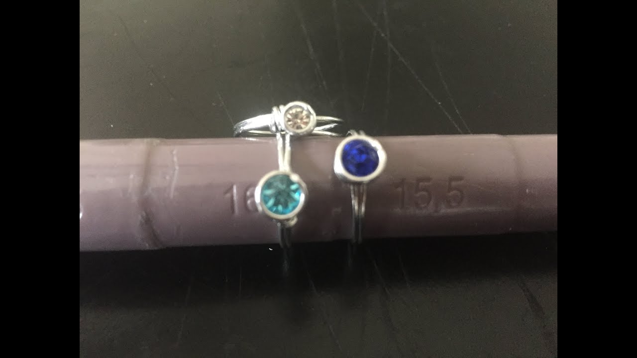 diy sieraden: Chaton ring zonder lijm / chaton ring without glue - YouTube