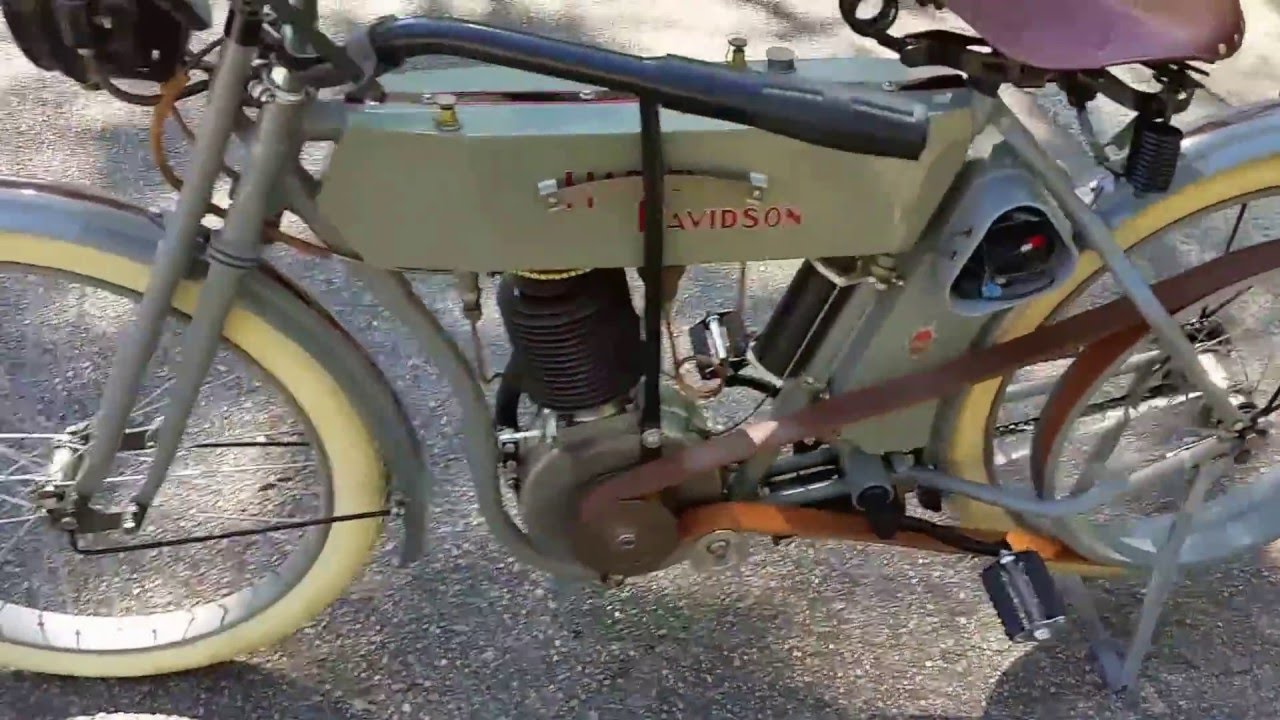 1912 Harley Davidson Model 8 in a 1910 Timeless Chassis - YouTube