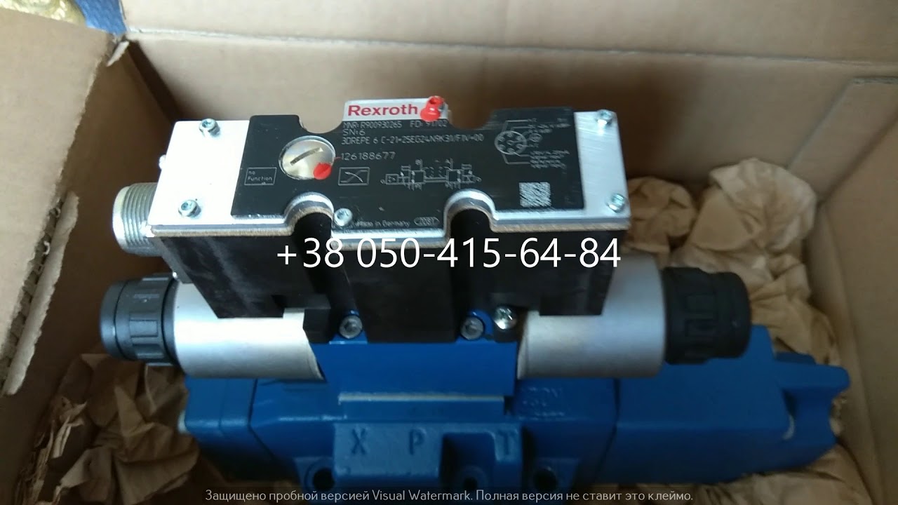 Пропорциональный клапан Rexroth 4WRZE 16 W6-150-74/6EG24K31/F1D3V - YouTube