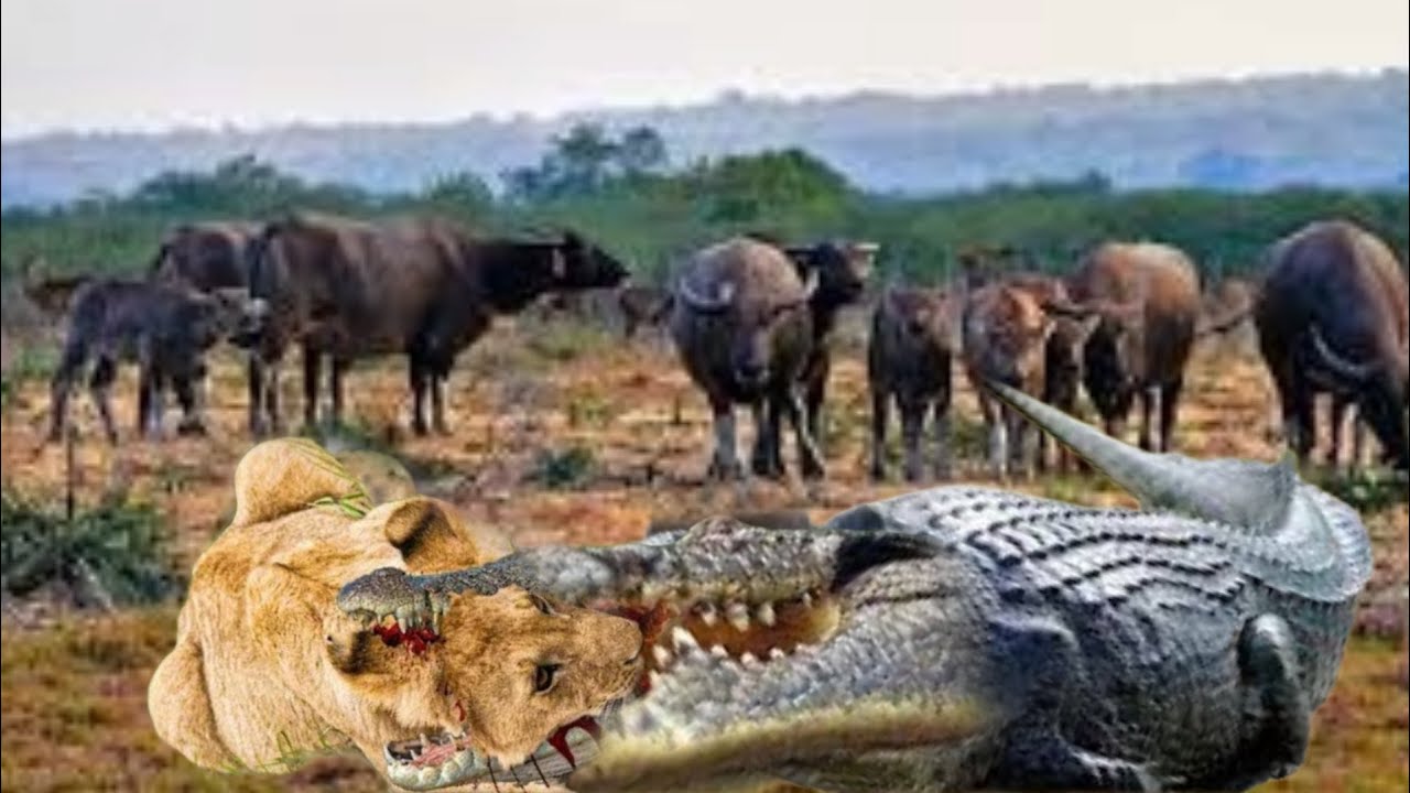 buya ini mencoba memangsa singa! namun yang terjadi malah sebaliknya ...