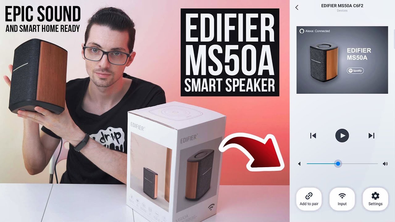 GOOD Sounding Smart WiFi + Bluetooth Speaker - Edifier MS50A Review ...