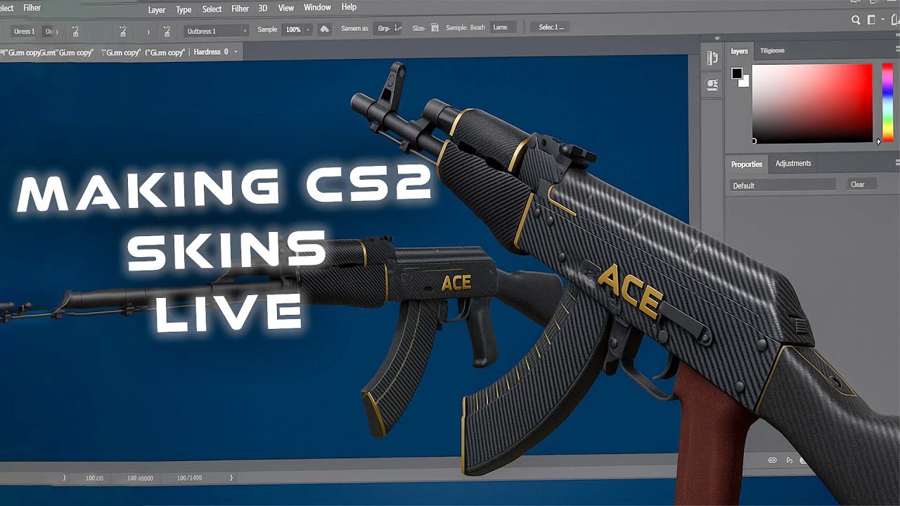 MAKING A CS2 WORKSHOP SKIN LIVE FOR STEAM INDIA| LATER CS2 - YouTube