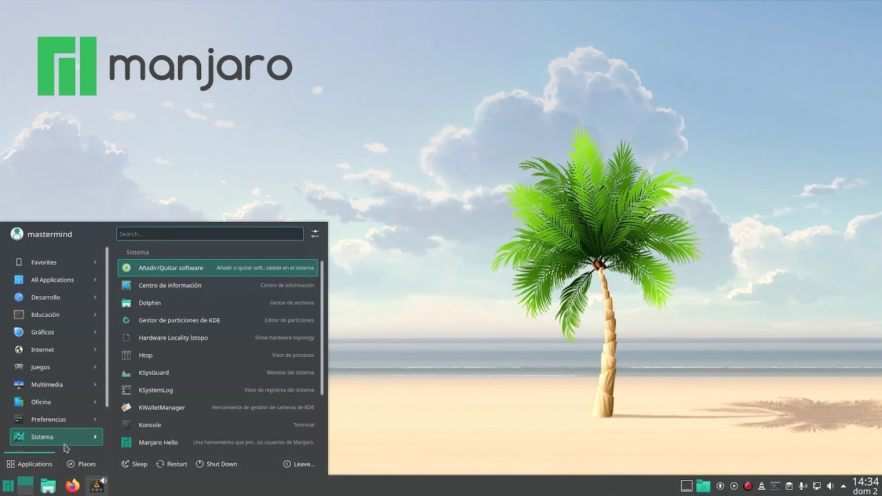 Manjaro 21 KDE Plasma | The Best Arch-based Linux Distro 🐧 - YouTube