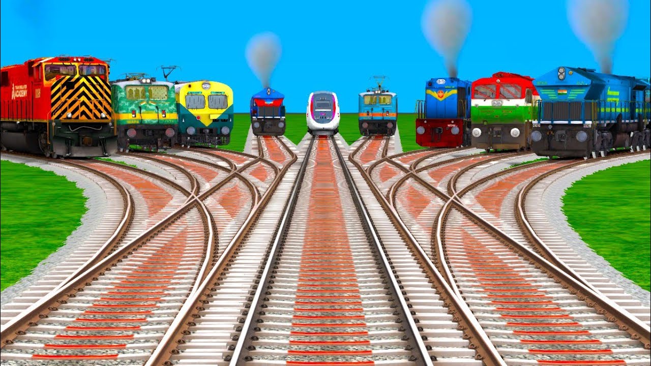 More Realstic Trains Run On Bumpy High Graphics Railroad Crossing ...