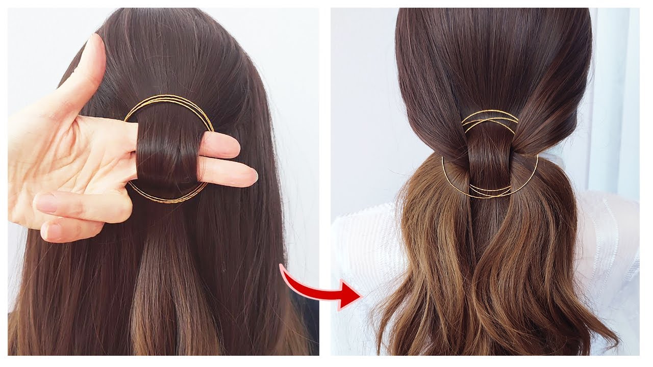 Simple Hair Trick 😍 Super Easy Hairstyle with Hair Rings or Bangles 😍 ...