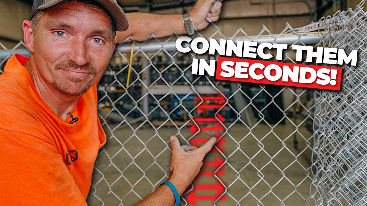 Connect Rolls Of Chain Link In Seconds! - YouTube
