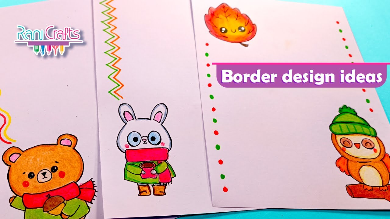 Fall into Creativity: Project File Border Design Ideas for Autumn - YouTube