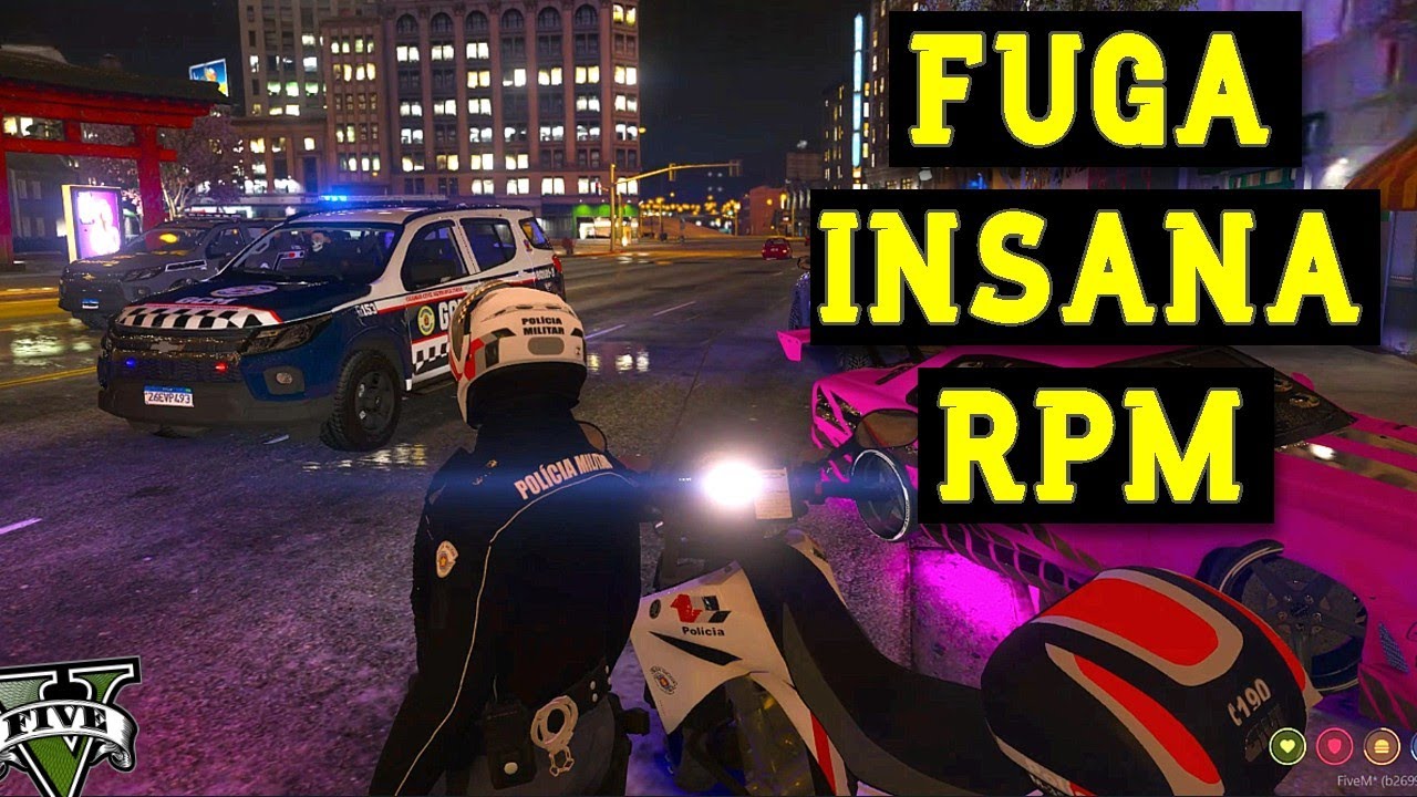 RPM EM ALTA VELOCIDADE NO ACOMPANHAMENTO ''APOIO'' - GTA RP - YouTube