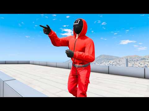GTA 5 SQUID GAME GUARD RAGDOLLS/JUMP FAILS (Ragdolls Compilation) episode.66