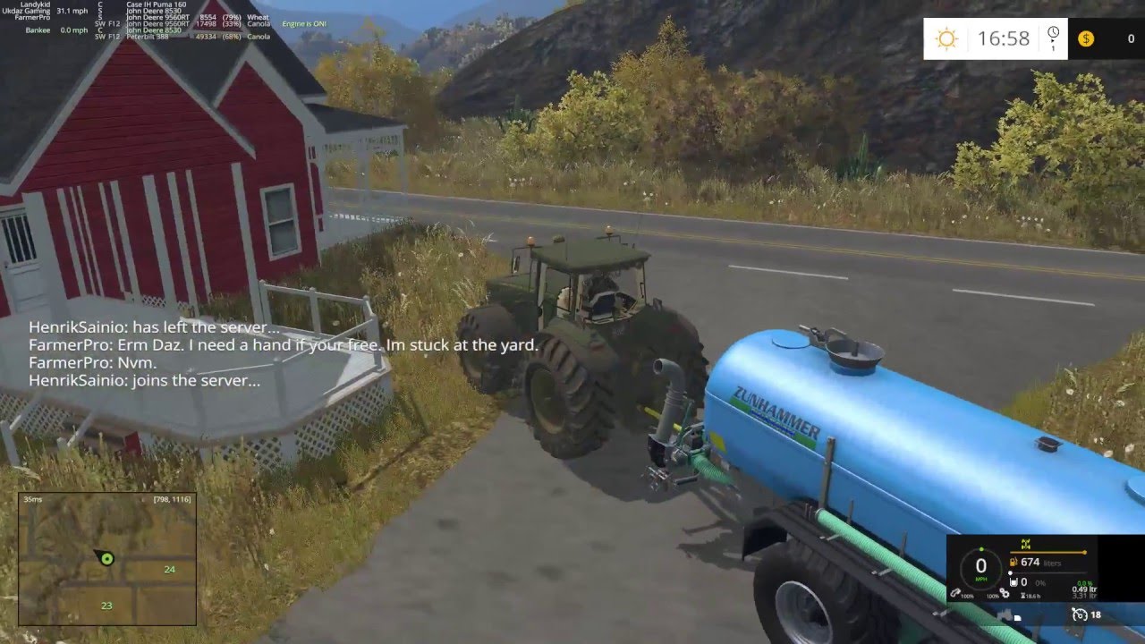Farming Simulator 15 Multiplayer, American outback V2 with LandyKid ...