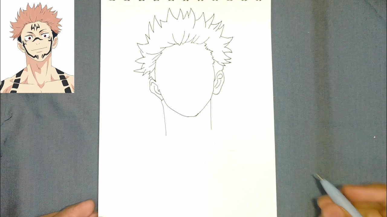How To Draw Sukuna | How to draw Anime | Ahsan Art Point - YouTube