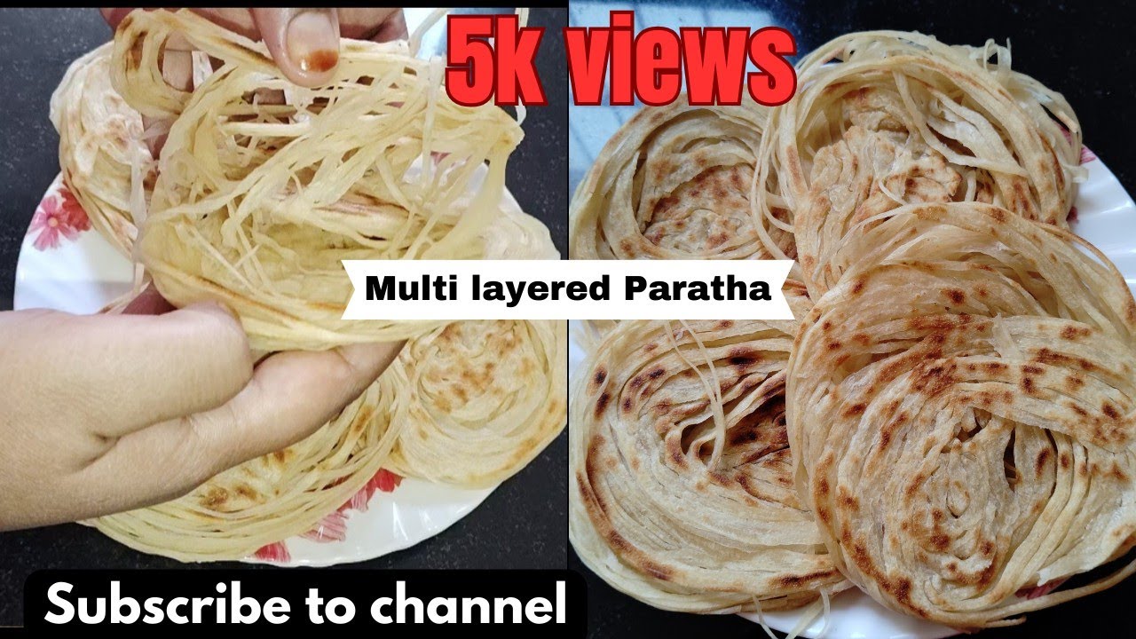 Multi layered Paratha /Incredibly simple & fast Bun paratha /Must try ...