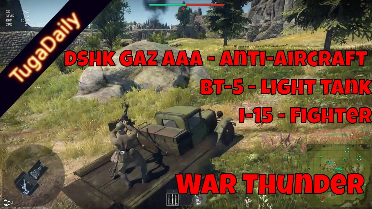 DShK Gaz AAA, I-15 and BT-5 on Carpathians - War Thunder- Realistic ...