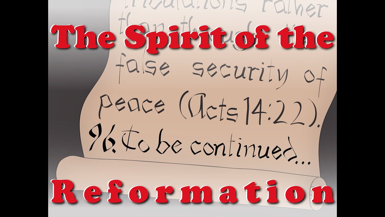 Sermon 2022 10 30 "The Spirit of the Reformation" Pr. Mark Fisher - YouTube