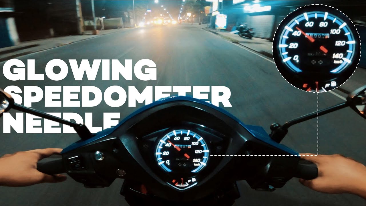 GLOWING SPEEDOMETER NEDDLE INSTALLATION | SUZUKI ADDRESS 115 - YouTube