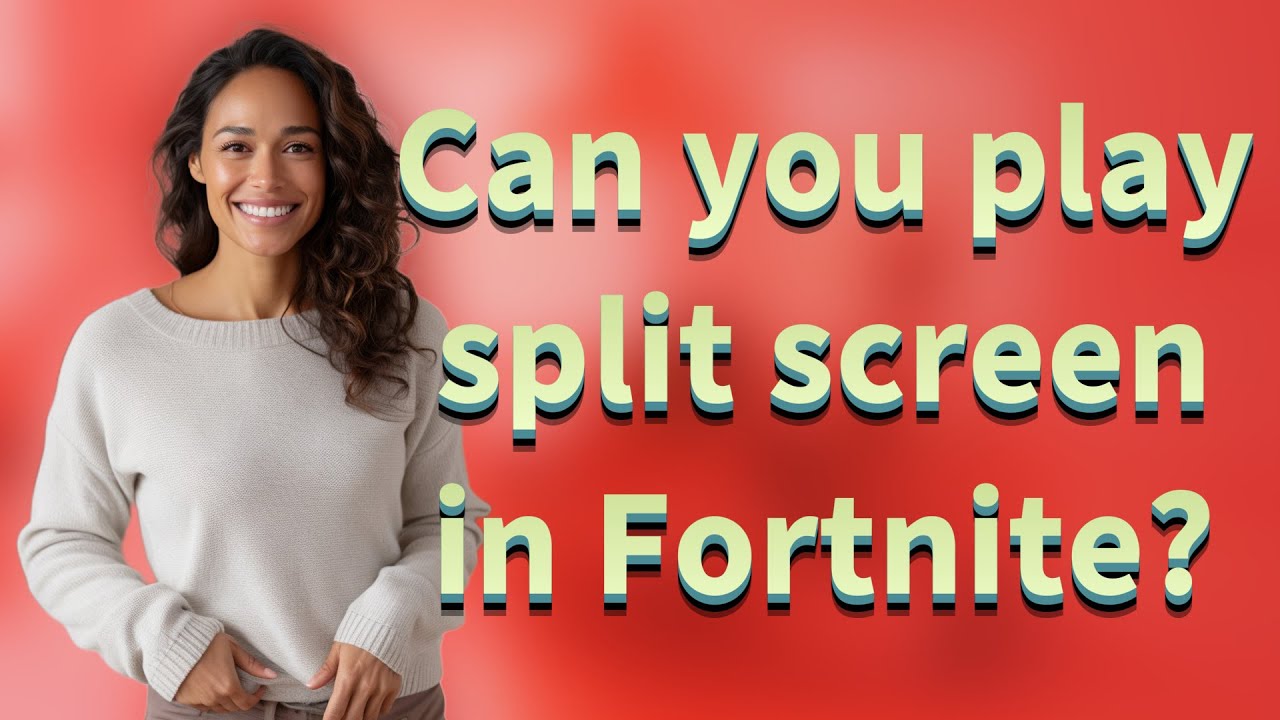 Can you play split screen in Fortnite? - YouTube