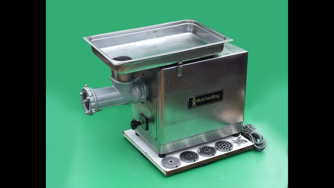 USED MEAT CHOPPER CUSTOMIZED BUTCHER BOY TCA22 200V - YouTube