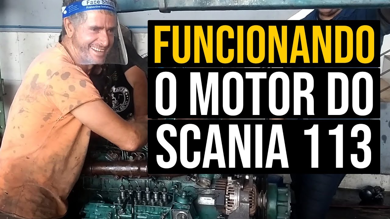 Funcionando o motor do Scania 113 - YouTube