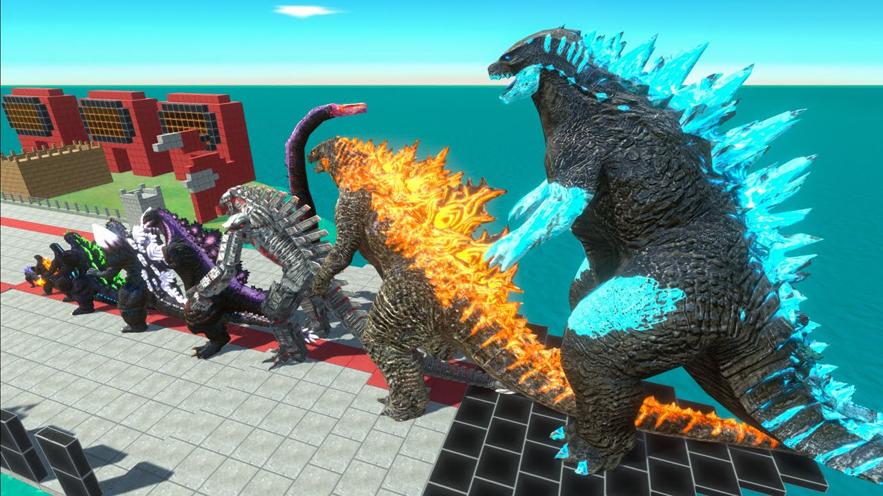 EVOLUTION of Dark Godzilla Ice Frostbite Size Comparison VS Devil ...