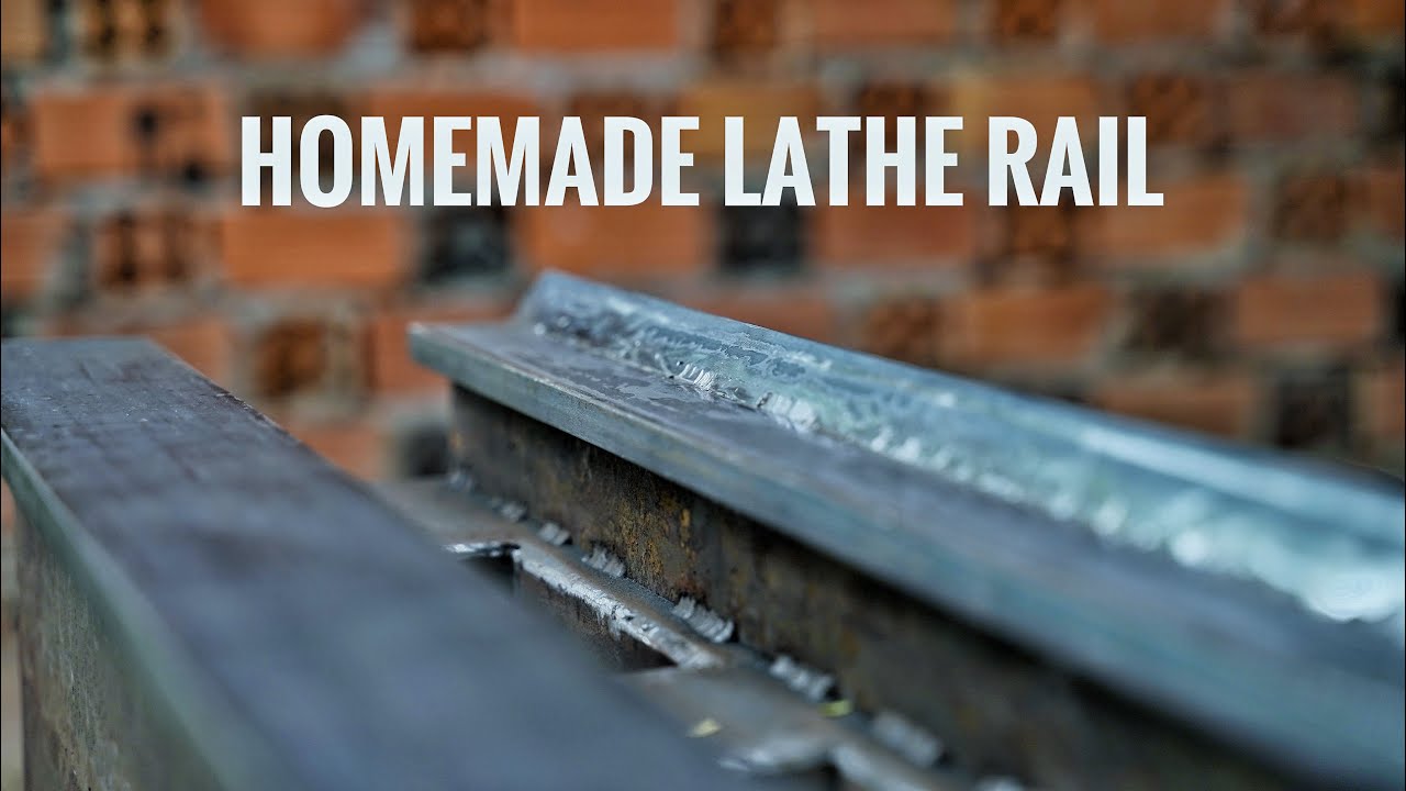 DIY Lathe Rails part2 - YouTube