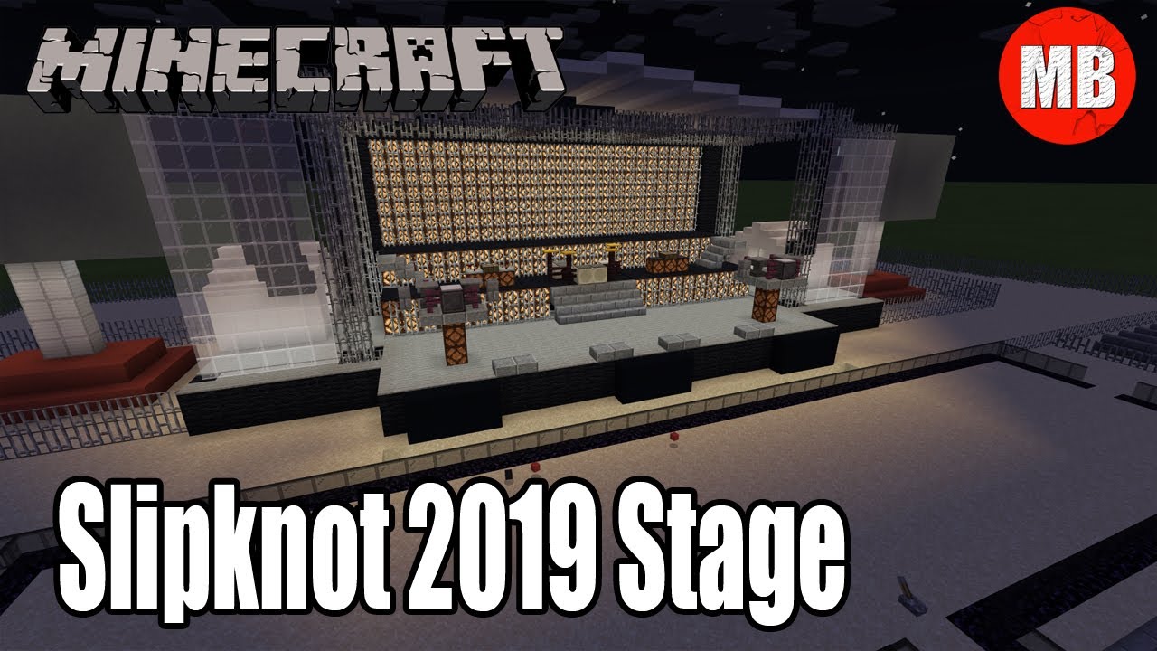 Minecraft Slipknot 2019 Concert Stage! - YouTube