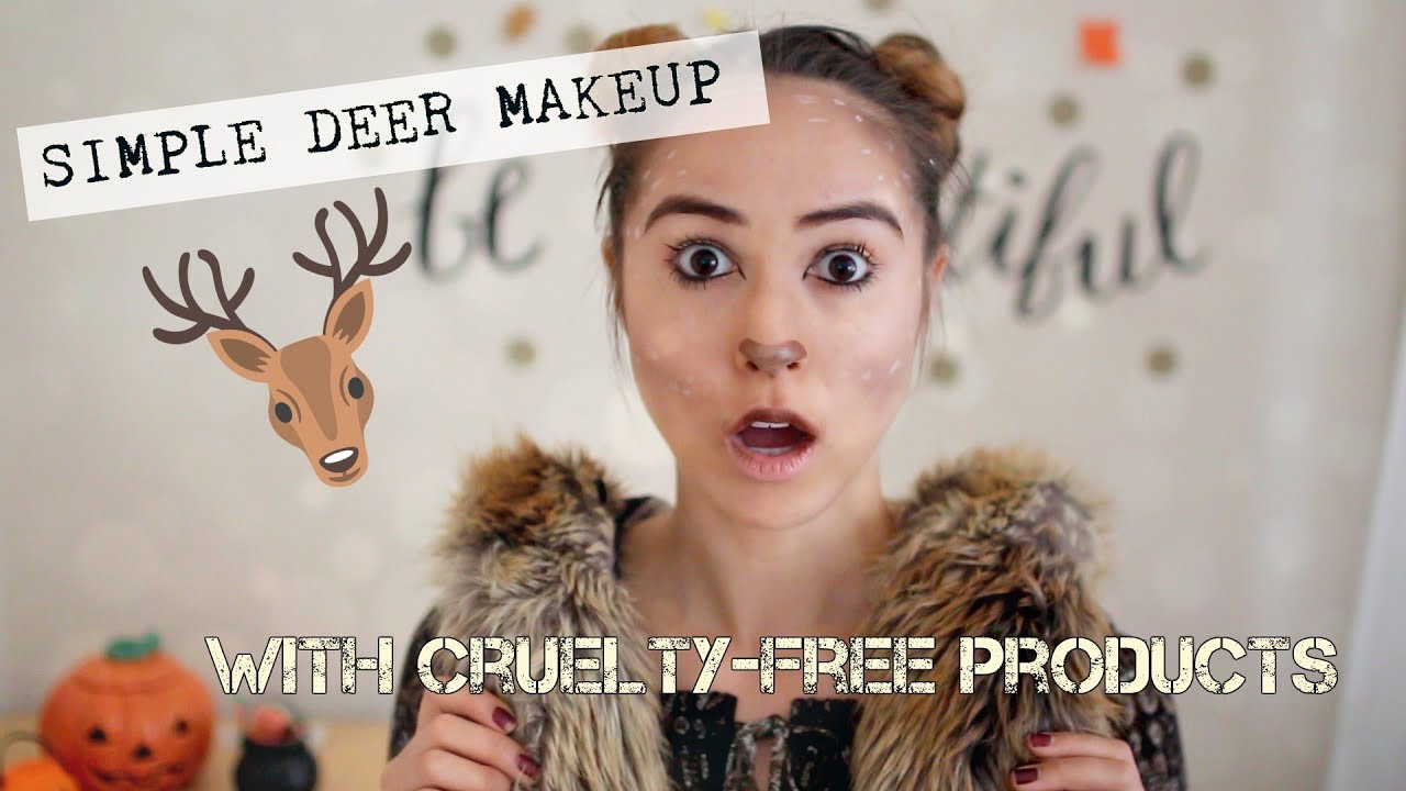 SIMPLE DEER MAKEUP (using my fav crueltyfree products) - YouTube