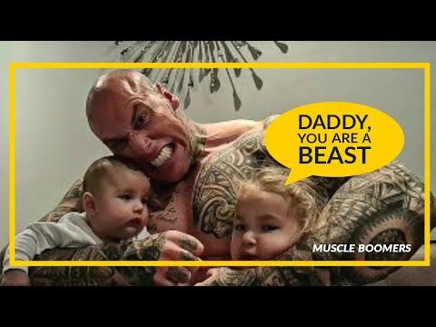 Bodybuilder Taking Care Of Their Baby | Cute Daddy Moments ️| Muscle ...