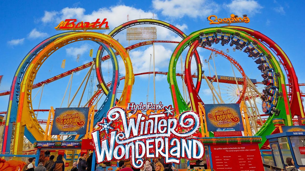 Munich Looping Front Row POV at Hyde Park Winter Wonderland (Dec 2021 ...