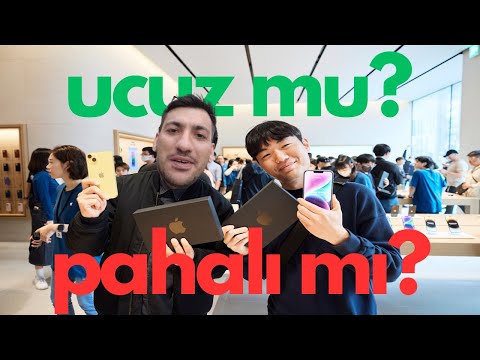 GÜNEY KORE APPLE FİYATLARI! 100 WON = 2,37₺ 🇰🇷
