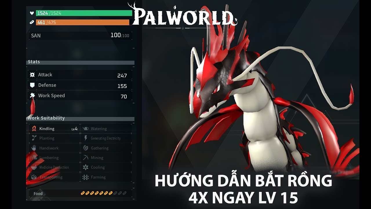 HƯỚNG DẪN LẤY RỒNG LỬA 4X NGAY TỪ ĐẦU GAME LV 15 - PALWORLD - YouTube