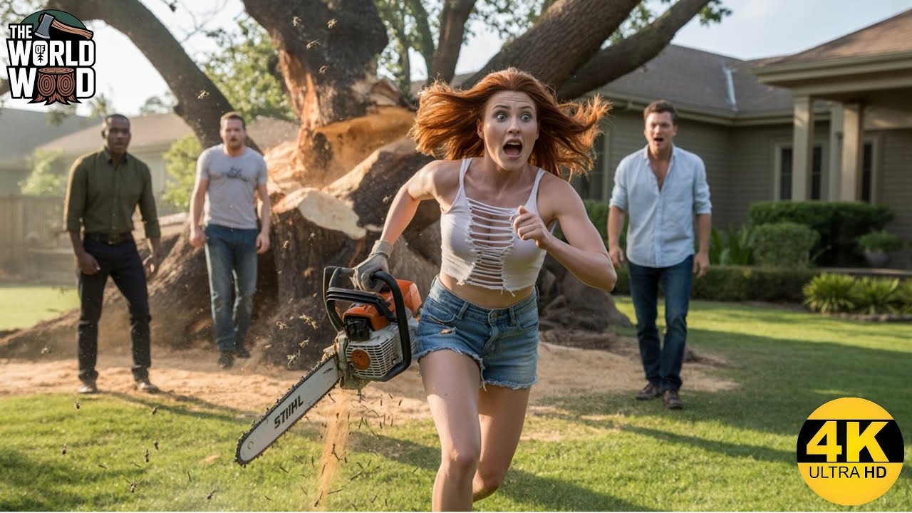 Dangerous Monster Chainsaw Skill – Saw Blade Screams, Whole Tree Falls ...