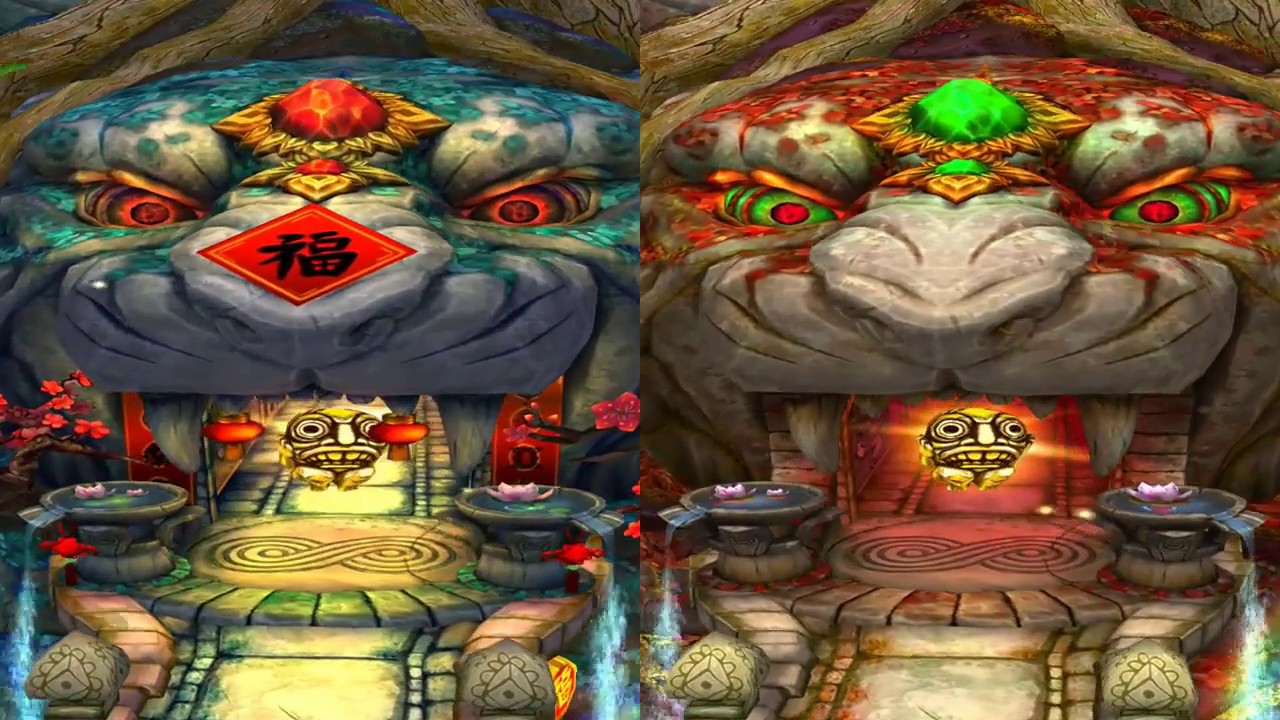 Temple Run 2 Lost Jungle Lantern Festival Vs Jungle Fall Temple Run 2 ...