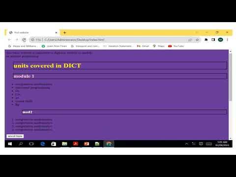 Internet programming Css knec practical 3 Dict module 3 - YouTube