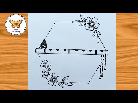 How to Draw Flute| Flute Drawing Easy with Pencil| Chitra - YouTube