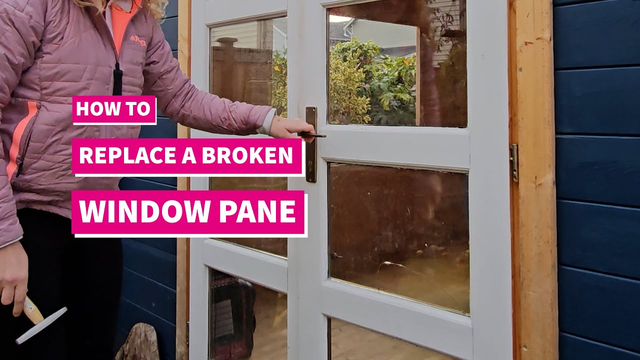 How to replace a broken window pane for your SolidBuild shed - YouTube