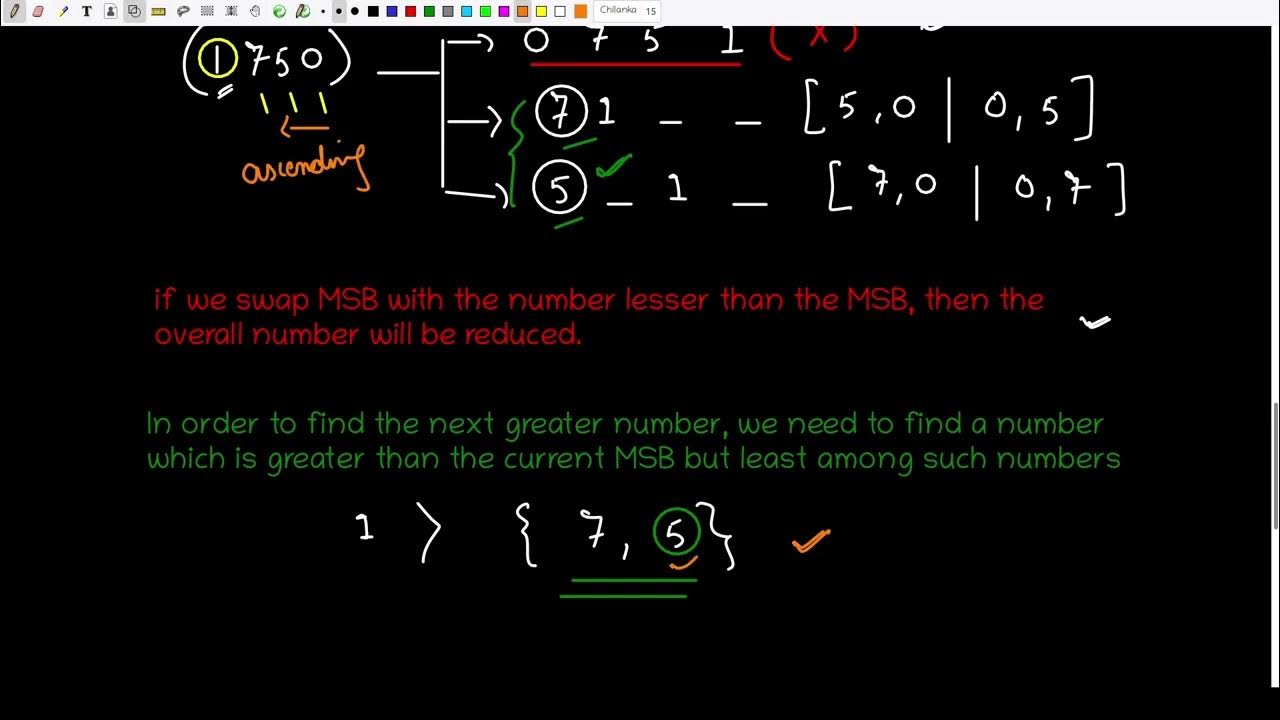 Next Permutation Geeksforgeeks Problem Of The Day Python C Youtube