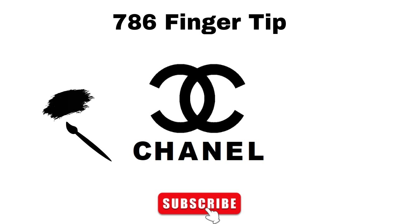 How to draw CHANEL logo in ms paint/chanel logo - YouTube