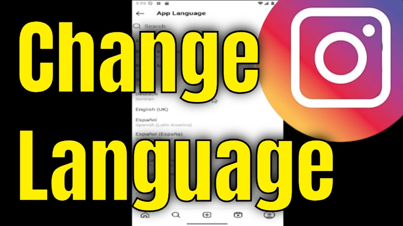 How To Change Language On Instagram [Guide] - YouTube