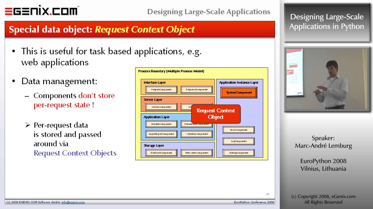 EuroPython 2008: Designing Large-Scale Applications in Python - YouTube