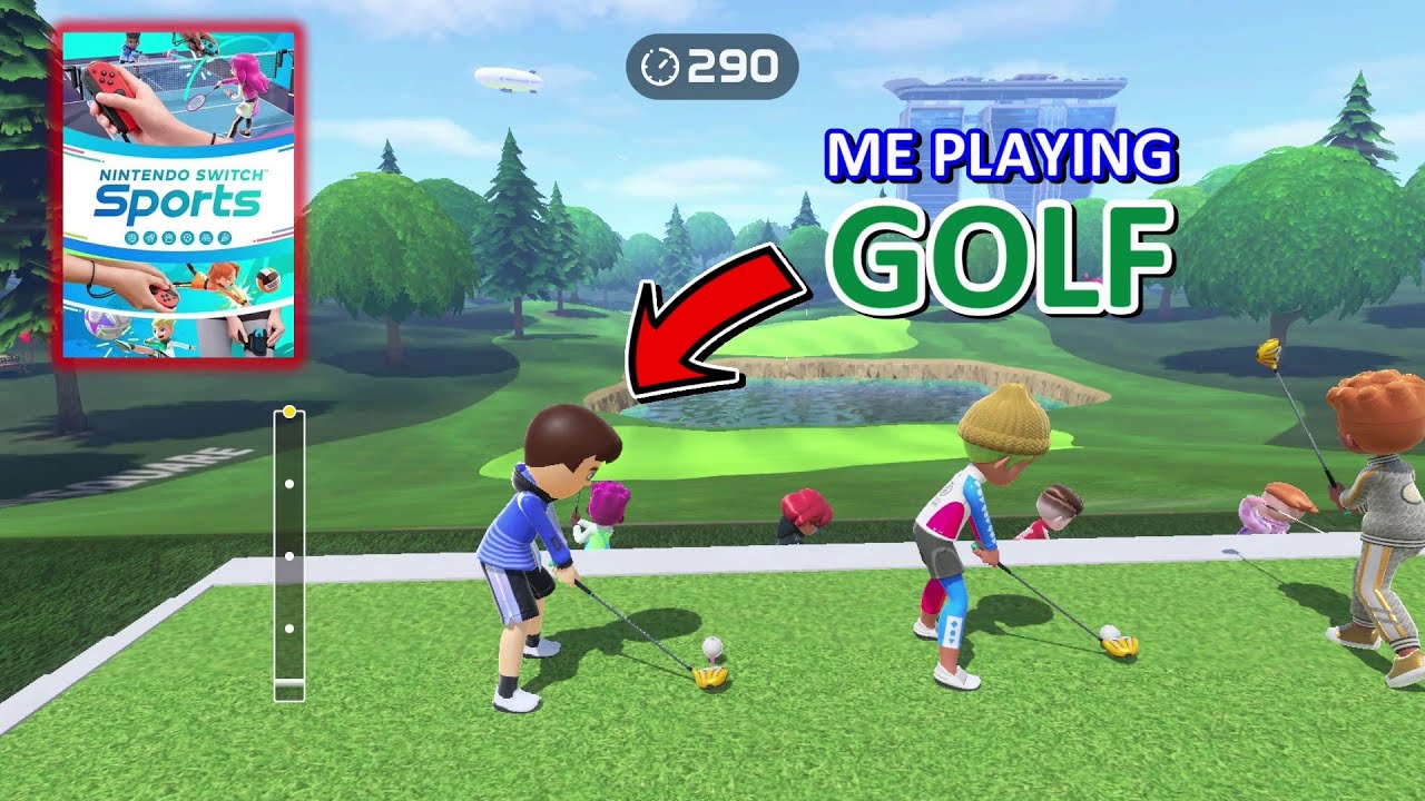 Nintendo Switch Sports - Playing Golf for the First Time (I Came 1st ...