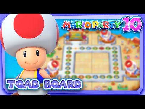 Mario Party 10 - Toad Board (4 Player Amiibo Party Mode) - YouTube