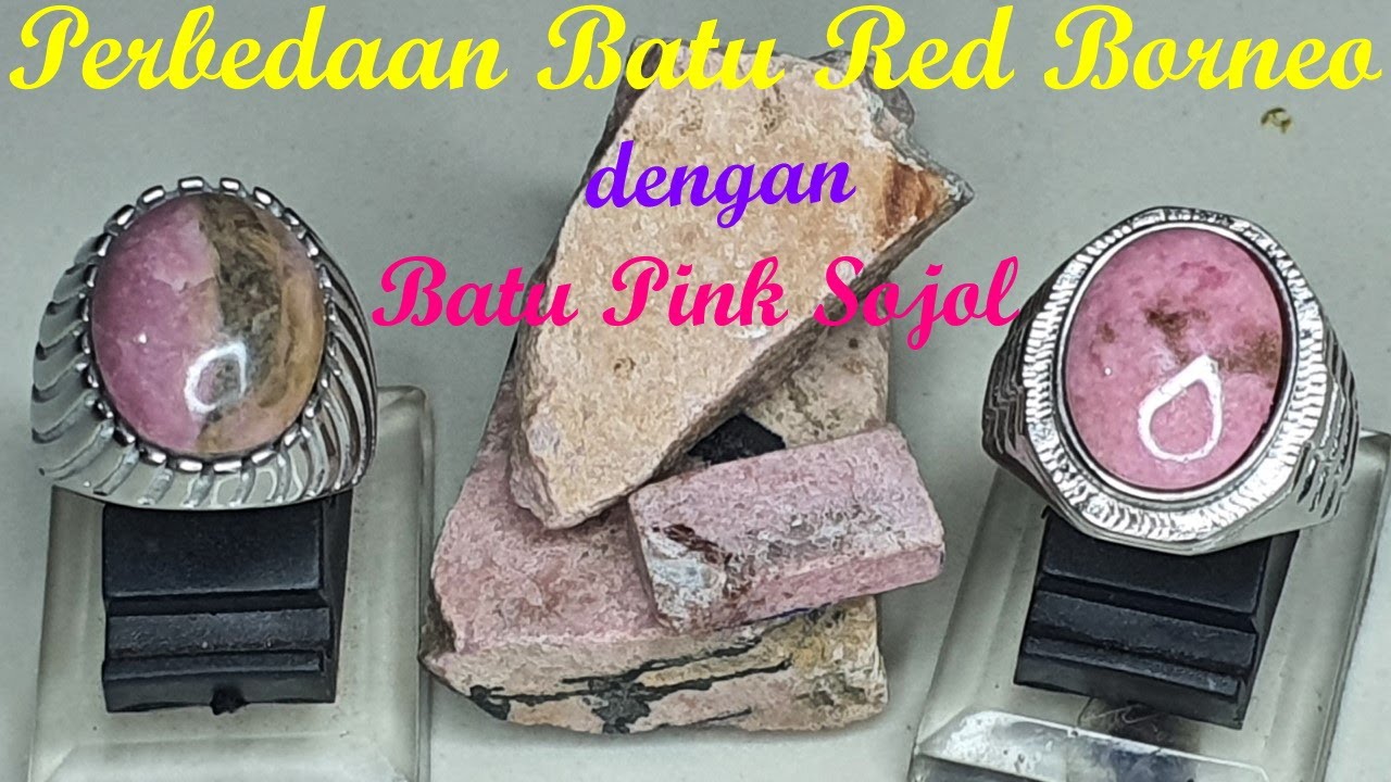 Perbedaan Batu Red Borneo dengan Batu Pink Sojol - YouTube