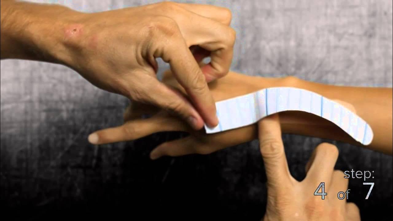 Finger Jam Taping Instructions using StrengthTape Kinesiology Tape - YouTube