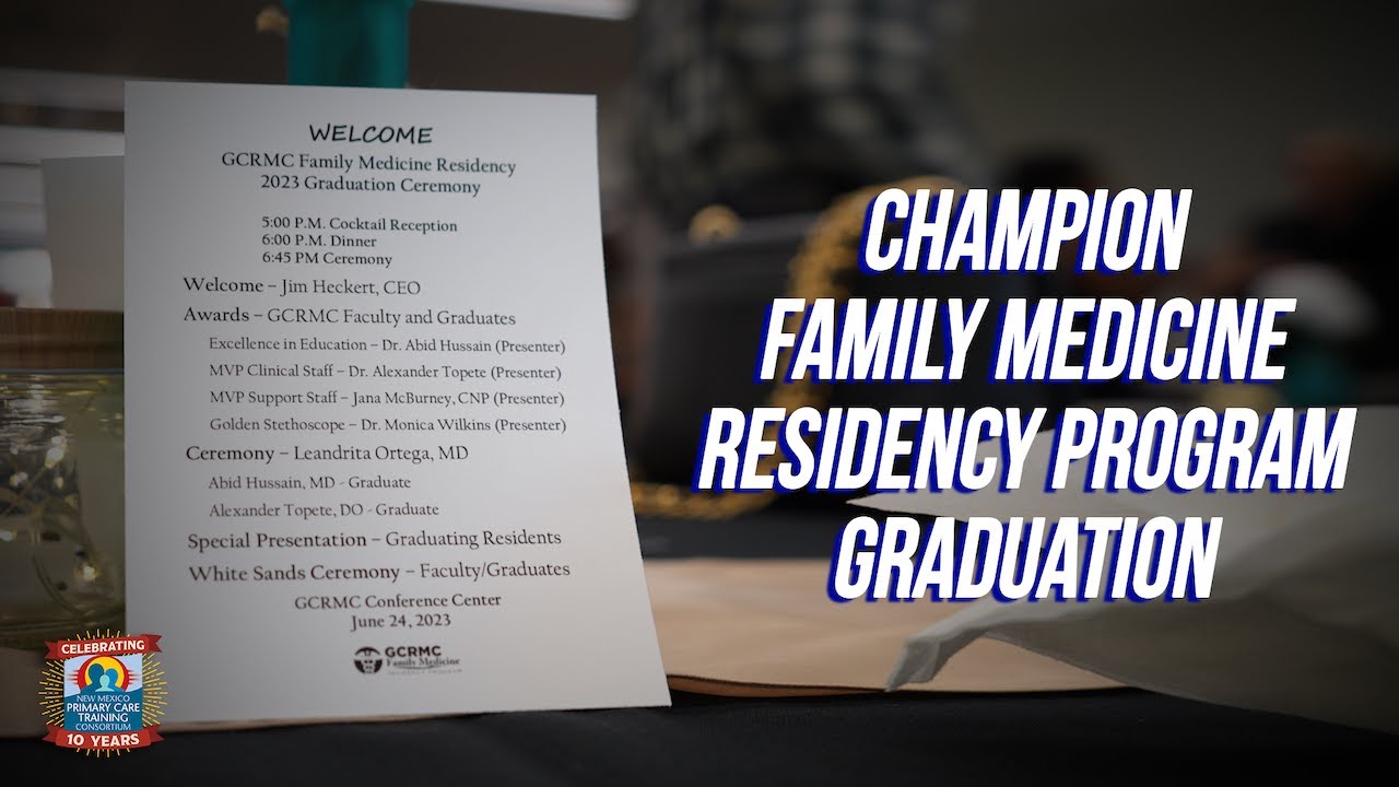 Champion Family Medicine Residency Graduation - YouTube