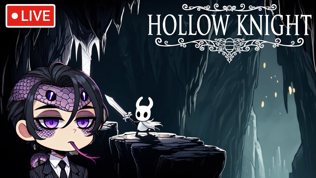 [PNGTuber Live] Será que eu sobrevivo? Hollow Knight pela 1ª vez! 😱 ...