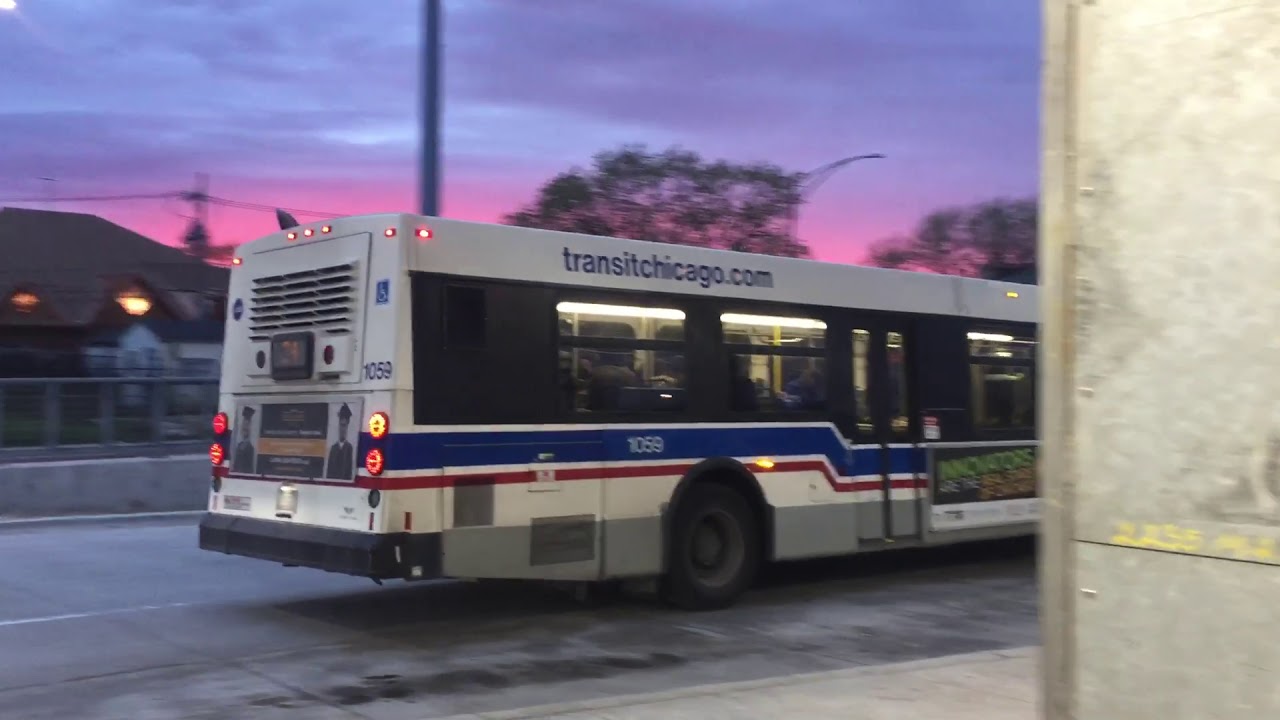 CTA 2006 New Flyer D40LF 1059 on Rt 34 South Michigan - YouTube