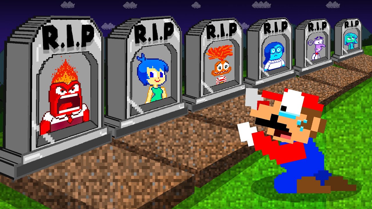 Mario R.I.P All Characters INSIDE OUT 2 ... Please Wake Up | Game ...