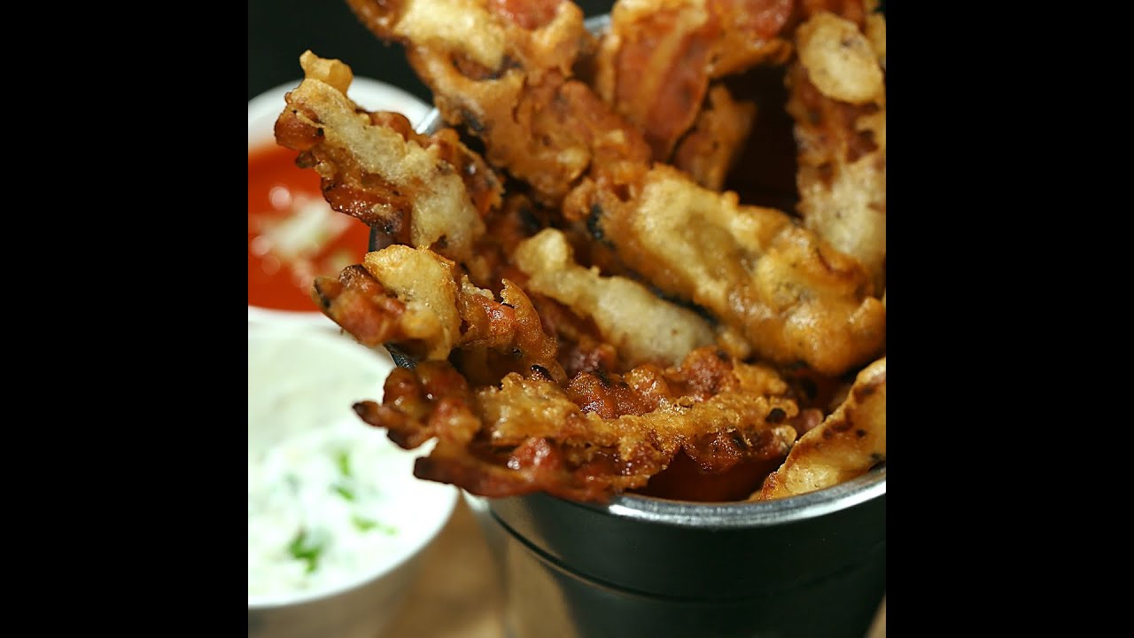 Crispy Deep Fried Bacon - YouTube