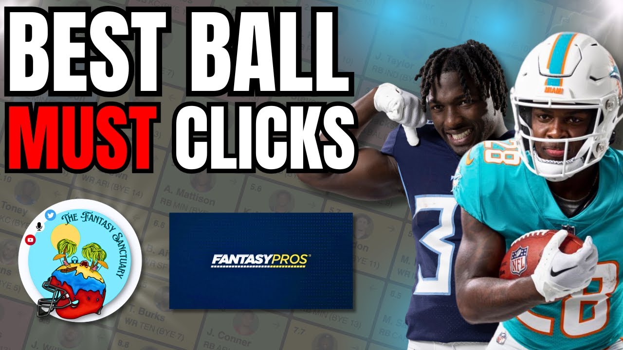 Best Ball MUST HAVE PLAYERS & Draftkings Draft Strategy | FantasyPros - YouTube
