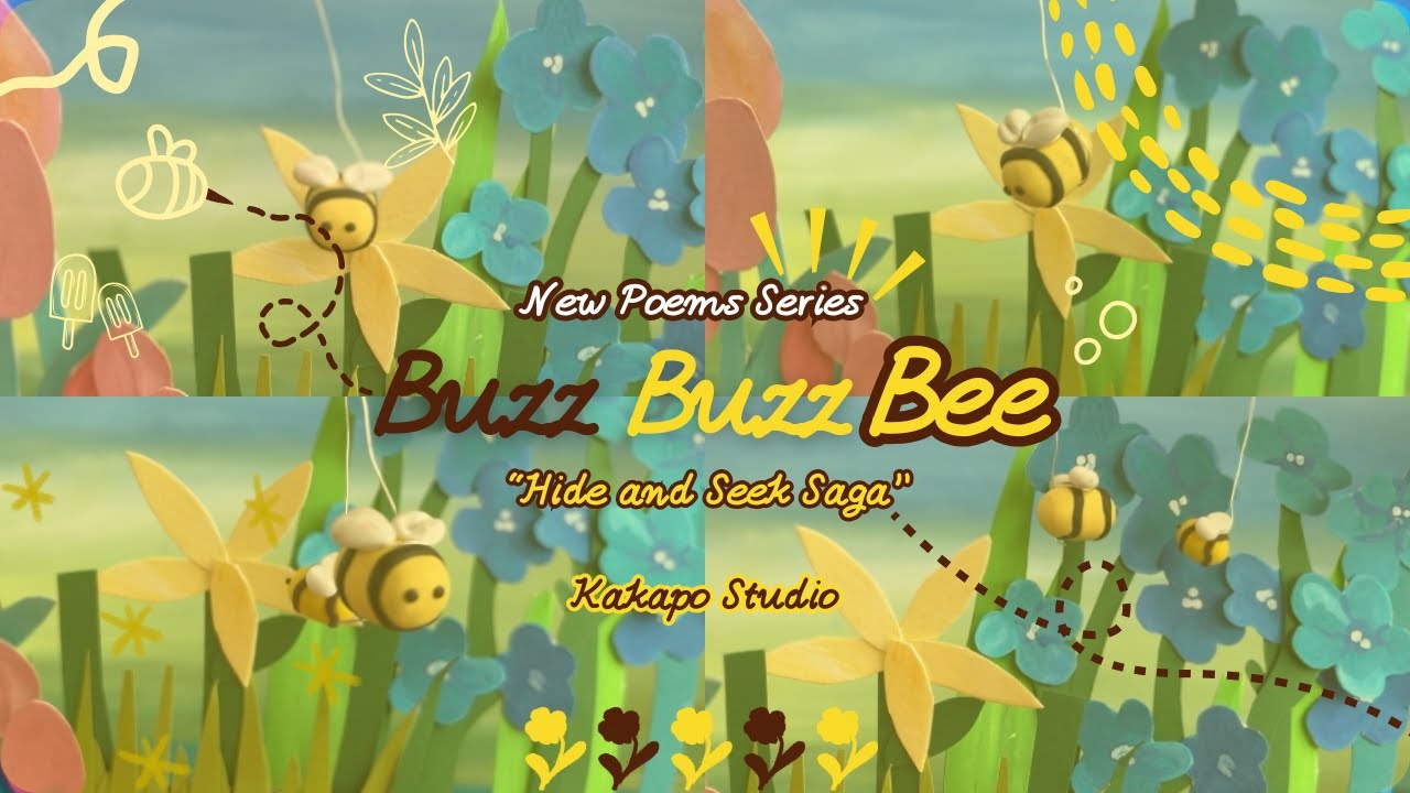 Buzz Buzz Bee 🐝 A Fun Flying Poem for Kids Learn with Rhymes - YouTube